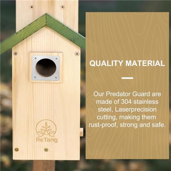Other | 3 Pieces Metal Bluebird House Predator Guard 1 12 Inch Opening ...